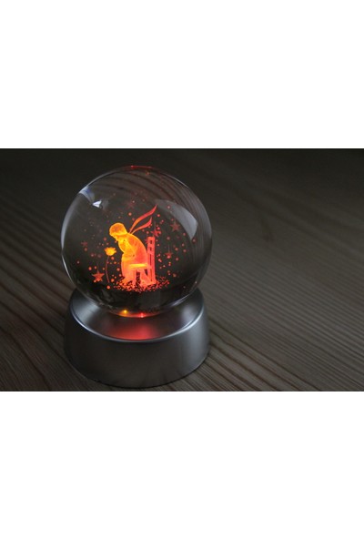Winter House Küçük Prens Işıklı Cam Küre Winter House Küçük Prens Işıklı Cam Küre