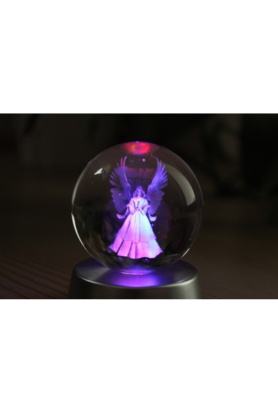 Winter House Melek Kız Işıklı Cam Küre Winter House Melek Kız Işıklı Cam Küre