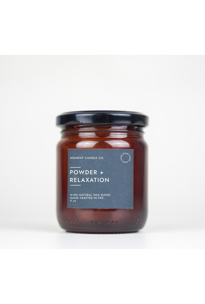 Mument Amber Serisi Pudra Kokulu Kavanoz Mum Dark