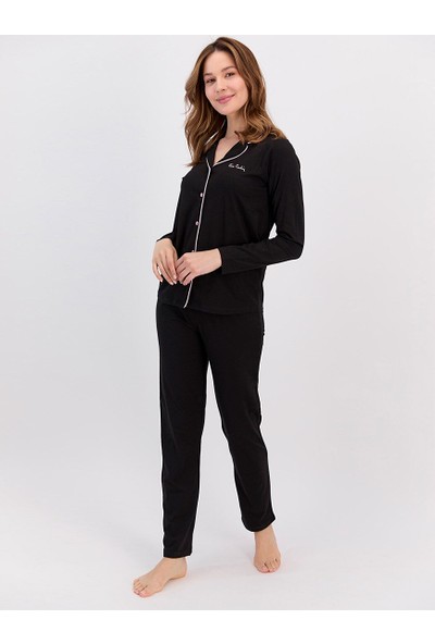 Pierre Cardin Kadın Gelin Modal Pamuk Gömlek Pijama Takımı 7717 Pierre Cardin Kadın Gelin Modal Pamuk Gömlek Pijama Takımı 7717