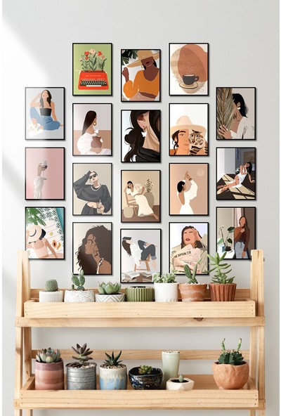 Çerçevesiz Çerçeve Görünümlü Hediytablo Seti Çoklu Baskı Seti Mdf Baskı ÖZC-MDF18E