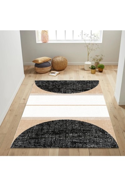 Evmila Iskandinav Desenli Dijital Baskılı Halı