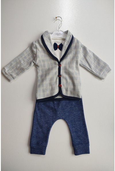 Cracker Ekose Papyonlu Erkek 3 Lü Takım