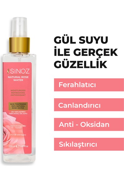 Sinoz Doğal Gül Suyu 250 ml