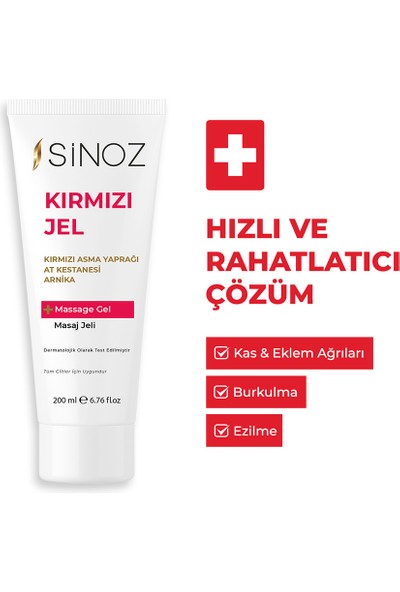 Sinoz Kırmızı Jel 200 ml
