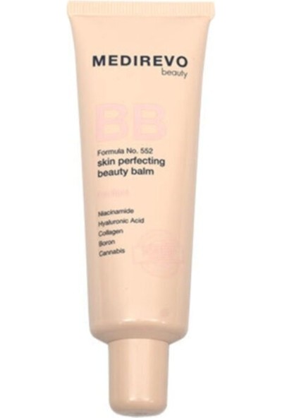 Medirevo Bor, Kenevir Tohumu Yağı, Hyaluronik Asit, Niacinamide, Kolojen’li Bb Krem Açıktan Ortaya