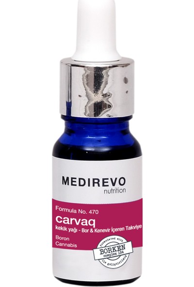 Medirevo Carvaq Kekik Yağı- Bor&kenevir Içeren Takviye Edici Gıda