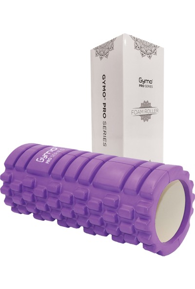 Gymo Pro Series Foam Roller Pilates Masaj Rulosu Mor