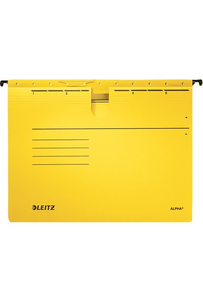Leitz 1984 Alpha Telli Askılı Dosya Sarı 25LI