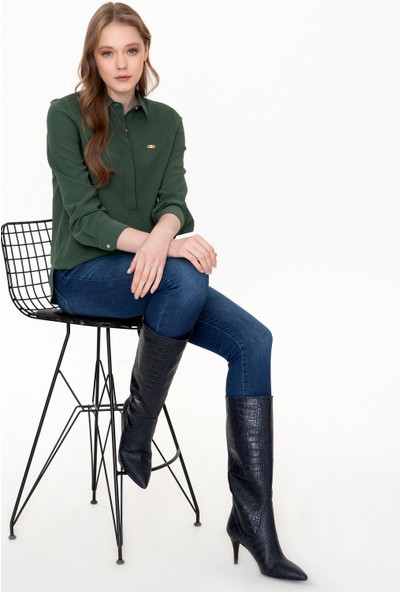 Yeşil Gömlek Uzunkol 50237593-VR054