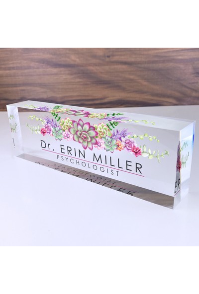 Hediye Marketi17 Ofis Masası Isim Plakası Dekoru Kişiselleştirilmiş Sulu Meyve Tasarımı