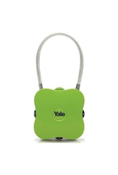 Yale Yuvarlak Köşeli Şifreli Asma Kilit - Yeşil