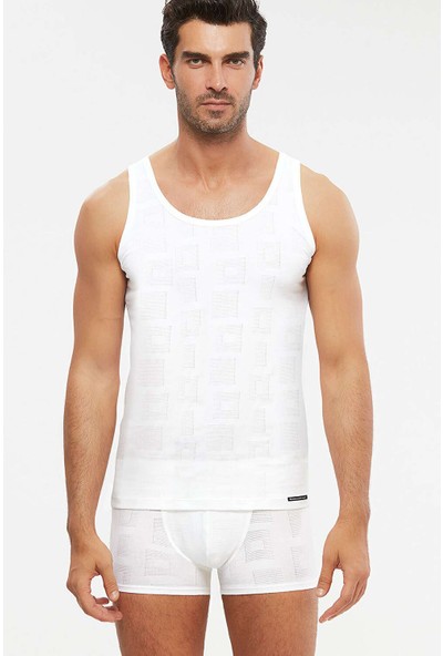 Kom Anka Askılı Modal Jakar Desen Erkek Atlet (2 Paket) Kom Anka Askılı Modal Jakar Desen Erkek Atlet (2 Paket)