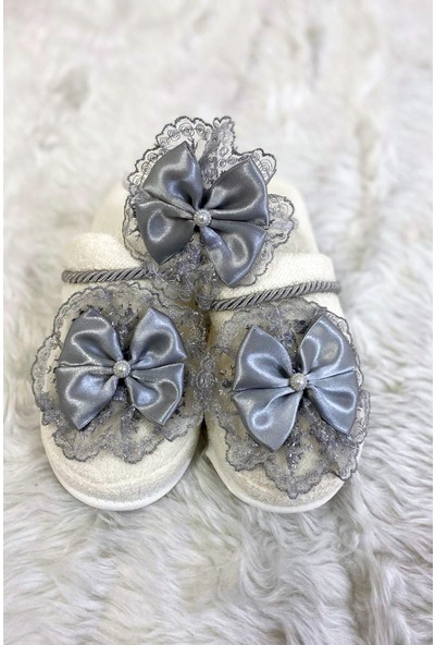 Lohusa Hamile Lh 338 Gri Lohusa Tac ve Terlik Seti Lohusa Hamile Lh 338 Gri Lohusa Tac ve Terlik Seti