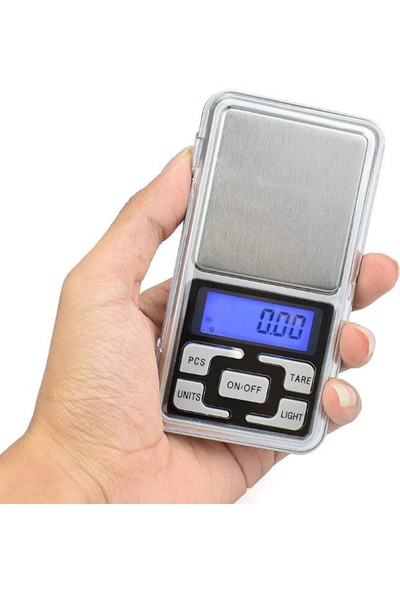Acenter Crown Dijital Göstergeli Hassas Elektronik Kuyumcu Cep Terazisi (500 Gr-0.01)