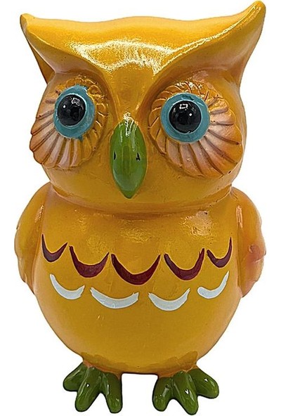 Dünyadan Hediyeler Polyester Kumbara Baykuş Sarı Dünyadan Hediyeler Polyester Kumbara Baykuş Sarı