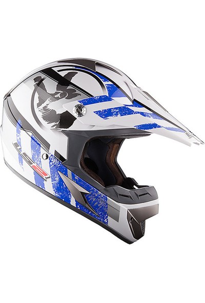 Ls2 MX433 Stripe Mavi Kask