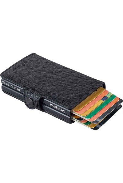 Walsmart Twin Safiano Akıllı Çift Mekanizmalı Cüzdan