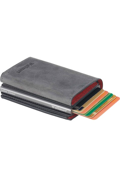 Walsmart Pro Crazy Akıllı Mekanizmalı Deri Cüzdan