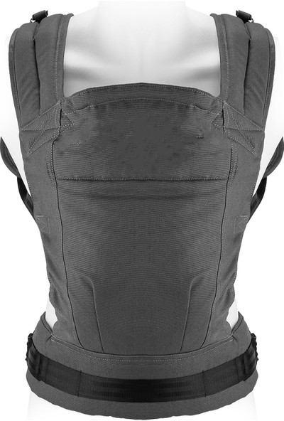 Tangmoda Gri Unisex Kanguru Ana Kucağı Şapkalı Bebek Taşıma Aparatı