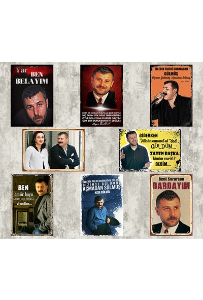 Trend Poster Azer Bülbül Retro Ahşap Poster Trend Poster Azer Bülbül Retro Ahşap Poster