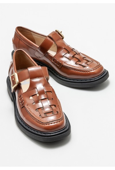 Elle Shoes Taba Kadın Günlük Düz Ayakkabı