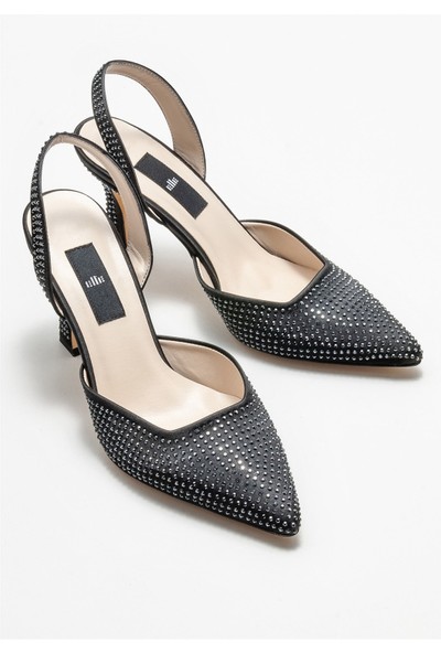 Elle Shoes Siyah Kadın Topuklu Ayakkabı