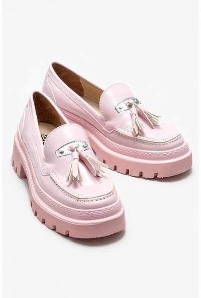 Elle Shoes Pembe Kadın Loafer