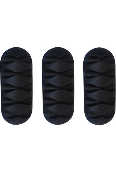 esm yapı market Kablo Tutucu 5 Kanallı, 3 Adet Siyah Renk esm yapı market Kablo Tutucu 5 Kanallı, 3 Adet Siyah Renk