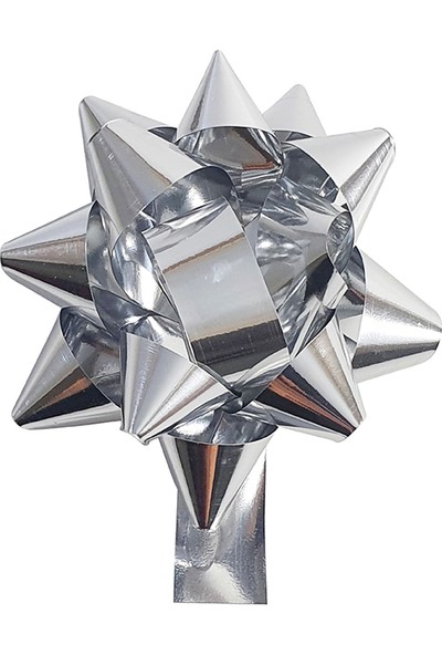 Repro Design Gümüş Metalik 50 Adet Fiyonk Süs