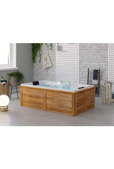 Miracle Spa Havuz 110X190 / Gövde + Iroko Ön ve Yan Panel + Sistem 3 Miracle Spa Havuz 110X190 / Gövde + Iroko Ön ve Yan Panel + Sistem 3