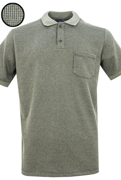 Varetta Erkek Yeşil Büyük Beden Polo Yaka Erkek Triko Tişört Varetta Erkek Yeşil Büyük Beden Polo Yaka Erkek Triko Tişört