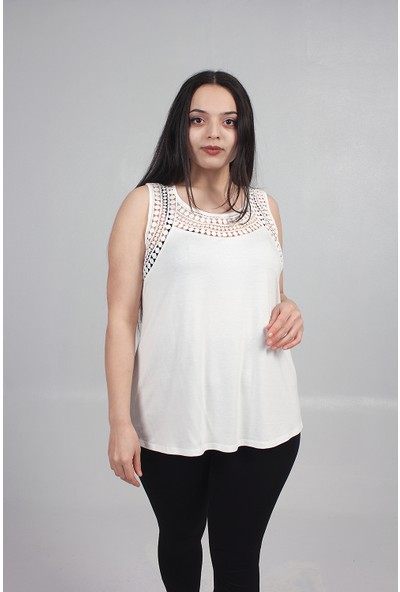 Truva Xxl Büyük Beden Kadın Giyim Askı Dantel Detaylı Bluz Çok Renkli BZ690 Truva Xxl Büyük Beden Kadın Giyim Askı Dantel Detaylı Bluz Çok Renkli BZ690