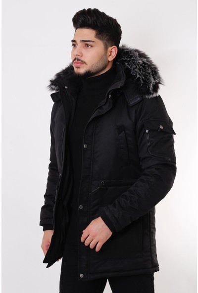 Stil Kombin King İçi Kürklü Kapşonlu Mont & Kaban