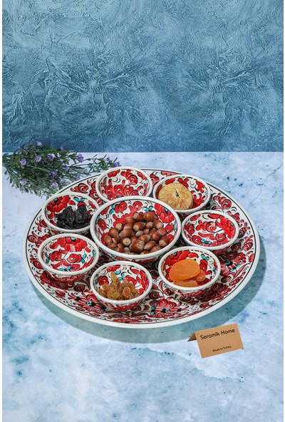 Seramik Home Seramik El Yapımı Kahvaltı Takımı - Çerezlik - Sosluk Seramik Home Seramik El Yapımı Kahvaltı Takımı - Çerezlik - Sosluk