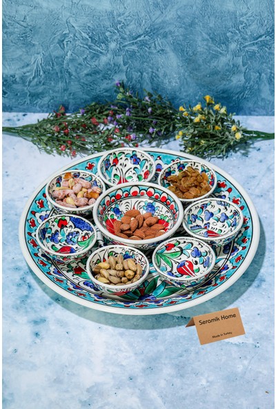 Seramik Home Seramik El Yapımı Kahvaltı Takımı - Çerezlik - Sosluk Seramik Home Seramik El Yapımı Kahvaltı Takımı - Çerezlik - Sosluk