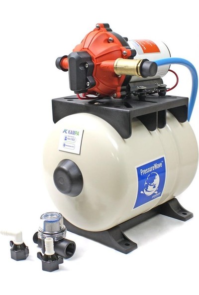 Seaflo 24 Volt Otomatik Hidrofor, Tekne, Yat, Karavan Hidroforu Pompası 8 Litre Tanklı Seaflo 24 Volt Otomatik Hidrofor, Tekne, Yat, Karavan Hidroforu Pompası 8 Litre Tanklı