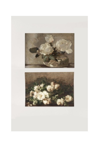 Dekorista Home Vintage 2'li Çiçek Poster, Galeri Duvarı, Sanatsal Baskı, Tablo Dekorista Home Vintage 2'li Çiçek Poster, Galeri Duvarı, Sanatsal Baskı, Tablo