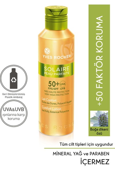 Yves Rocher 50+ Gkf Güneşe Karşı Koruyucu Süt - 150 ml Yves Rocher 50+ Gkf Güneşe Karşı Koruyucu Süt - 150 ml