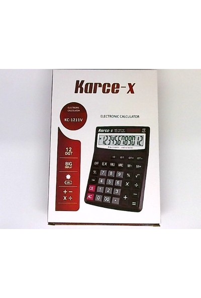 Karce-X Karce-X Hesap Makinası Masa Üstü KC-1211V Karce-X Karce-X Hesap Makinası Masa Üstü KC-1211V