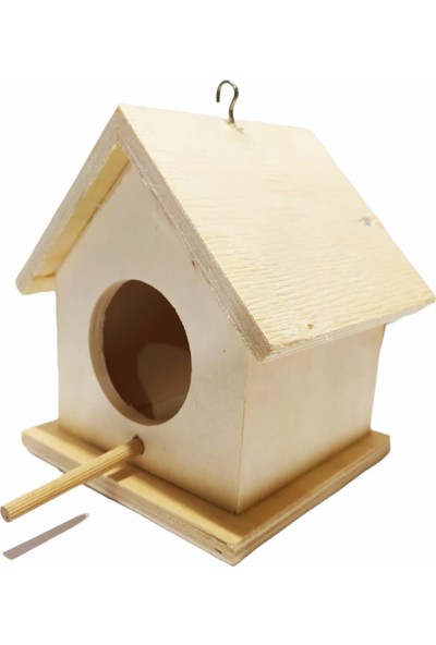 Değerli Hobi Ahşap Kuş Yuvası Dış Mekan Suya Dayanıklı