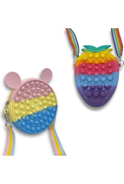 Savas Grup Popit Çilek & Yuvarlak Çanta Set Pop It Push Bubble Eğitici Oyuncak Savas Grup Popit Çilek & Yuvarlak Çanta Set Pop It Push Bubble Eğitici Oyuncak