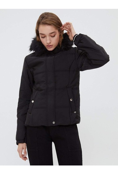 Loft Regular Fit Kadın Mont - Siyah