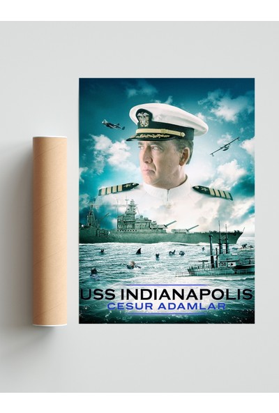 Fizello Uss Indianapolis: Cesur Adamlar Türkçe Poster