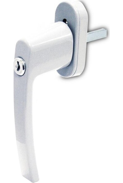 Winapex Winax Alüminyum Kilitli Pencere Kolu Beyaz Tekli