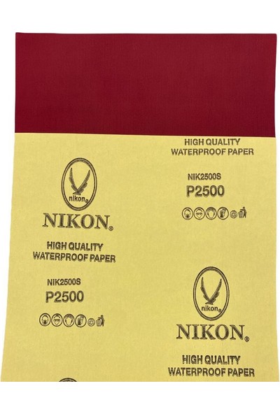 Nikon 2500S Otomotiv Su Zımparası 2500 Kum Nikon 2500S Otomotiv Su Zımparası 2500 Kum