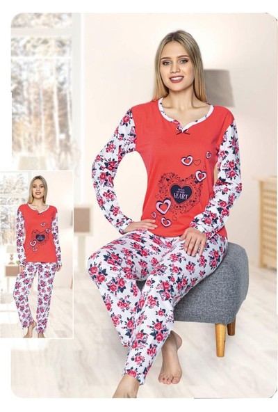 Eminna Uzun Kollu Kadın Pijama Takımı