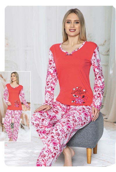 Eminna Uzun Kollu Kadın Pijama Takımı