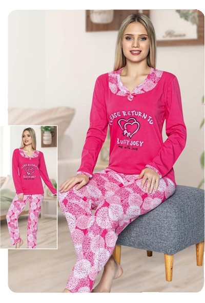 Eminna Uzun Kollu Kadın Pijama Takımı