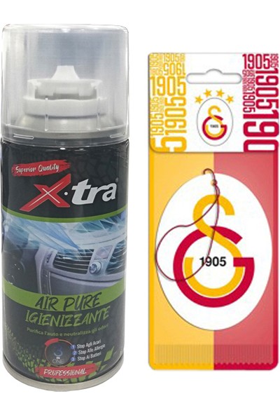Xtra Araç Klima Bombası (150 Ml) + Lisanslı Galatasaray Kokusu Xtra Araç Klima Bombası (150 Ml) + Lisanslı Galatasaray Kokusu
